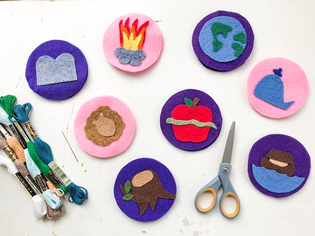 Make Your Own Heirloom Felt Jesse Tree Set Catholic Advent - Etsy