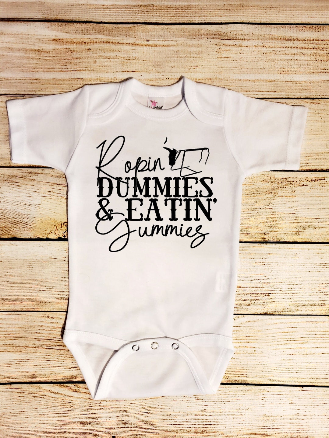 Ropin Dummies Eatin Gummies Baby Cow Shirt Baby Clothes Cowboy Clothes ...