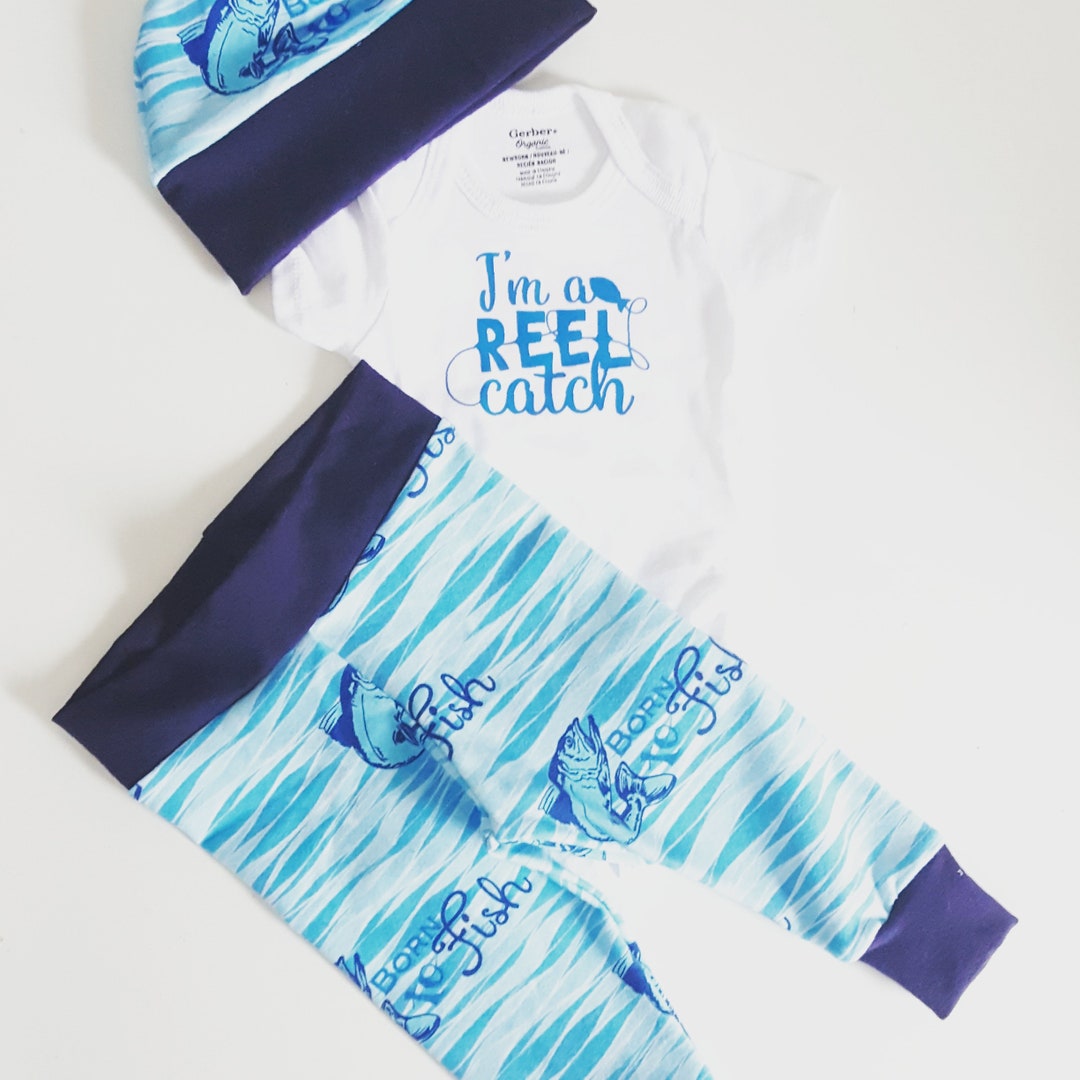 Baby Boy Gift Baby Fishing Outfit Baby Boy Outfits Newborn Boy Outfits ...