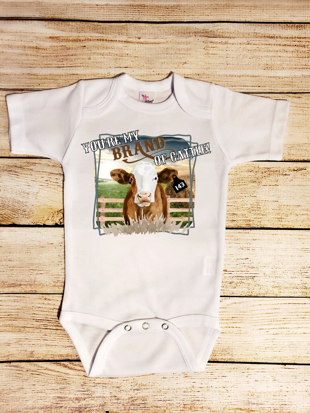 My Brand of Cattle - Baby Cow Shirt - Baby Clothes - Cowboy Clothes ...
