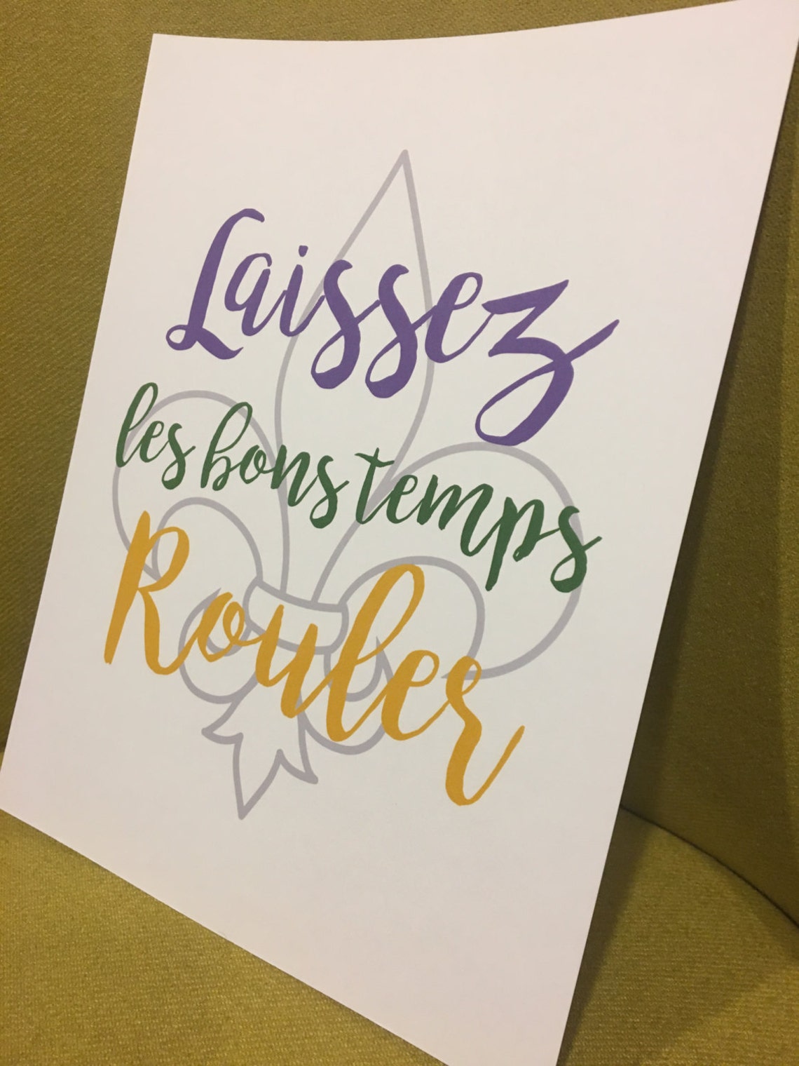 Laissez Les Bons Temps Rouler Printable | Etsy