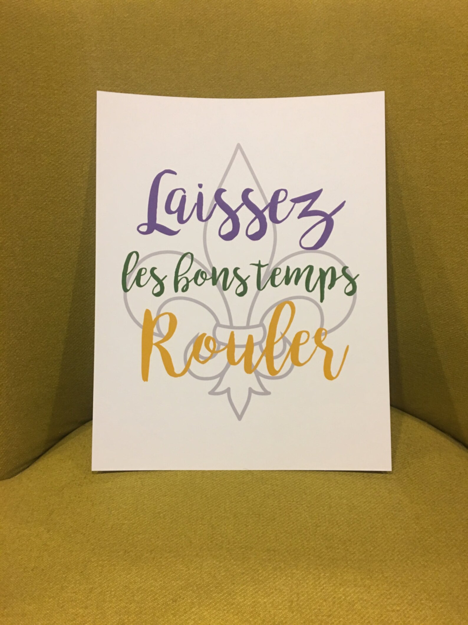 Laissez Les Bons Temps Rouler Printable | Etsy