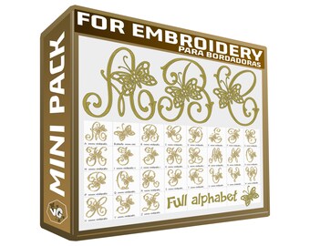 Butterfly Dst Font - Etsy