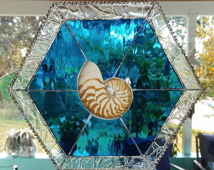 Nautilus Shell Stained Glass - Etsy