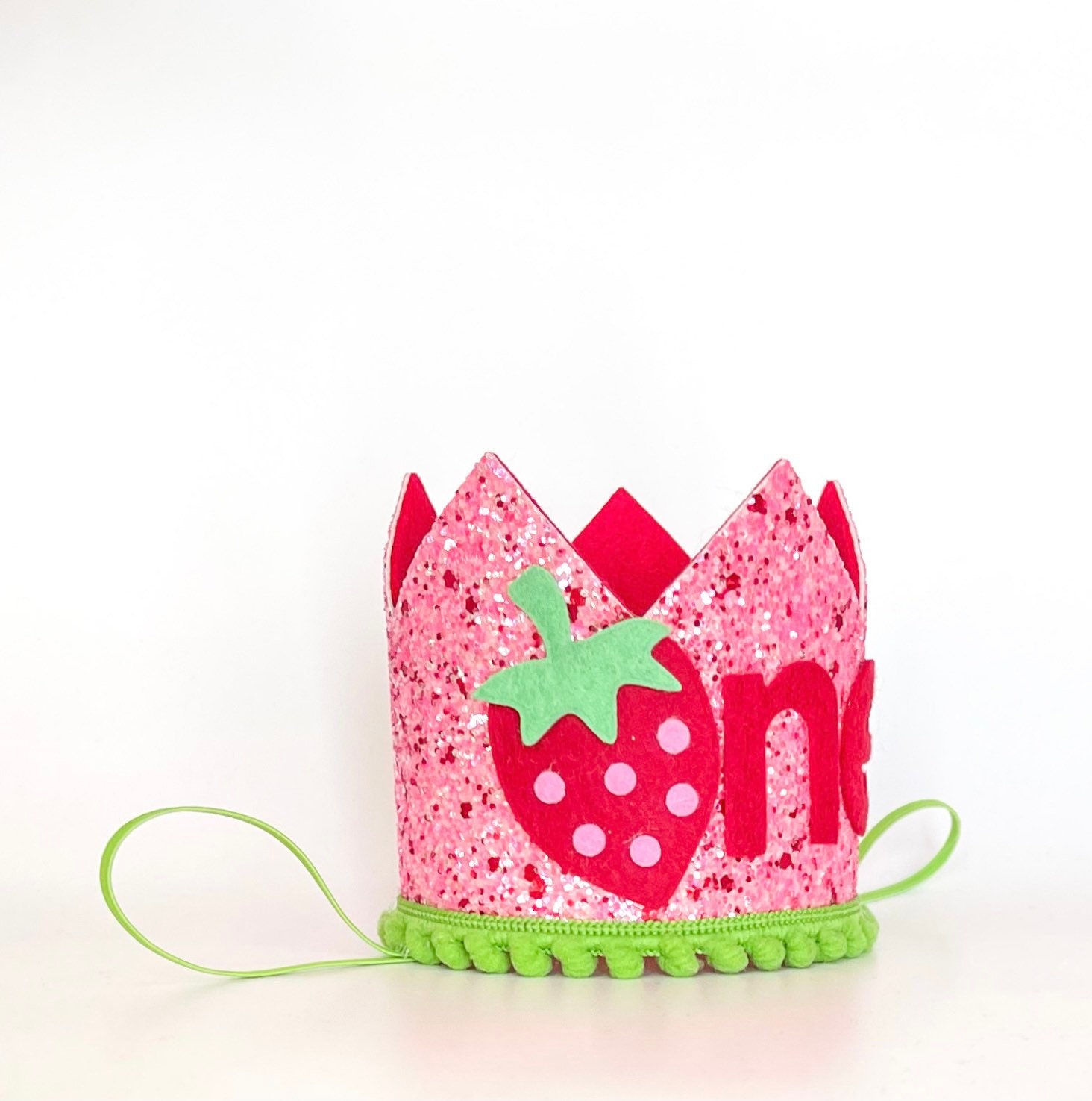 Strawberry Birthday Crown Strawberry 1st Birthday Strawberry - Etsy