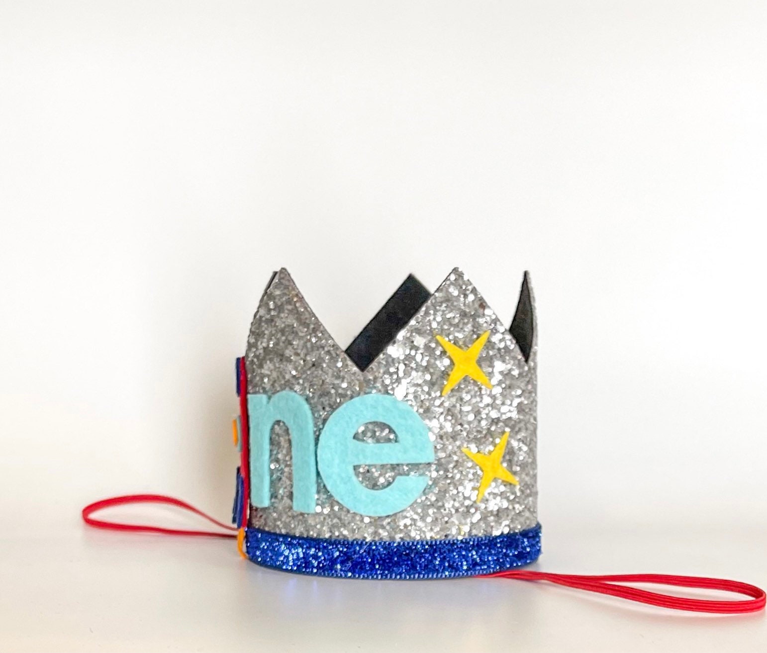 Space Birthday Crown 1st Trip Around Sun Birthday Rocketship - Etsy