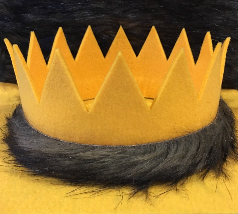 Wild One Wild Things Yellow Golden Felt FULL SIZE Crown - Etsy