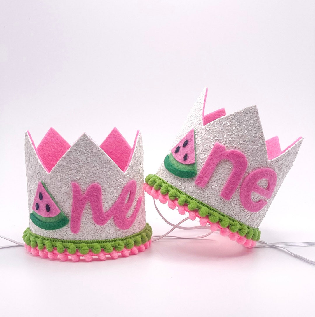 Watermelon Birthday Crown Watermelon 1st Birthday Watermelon - Etsy