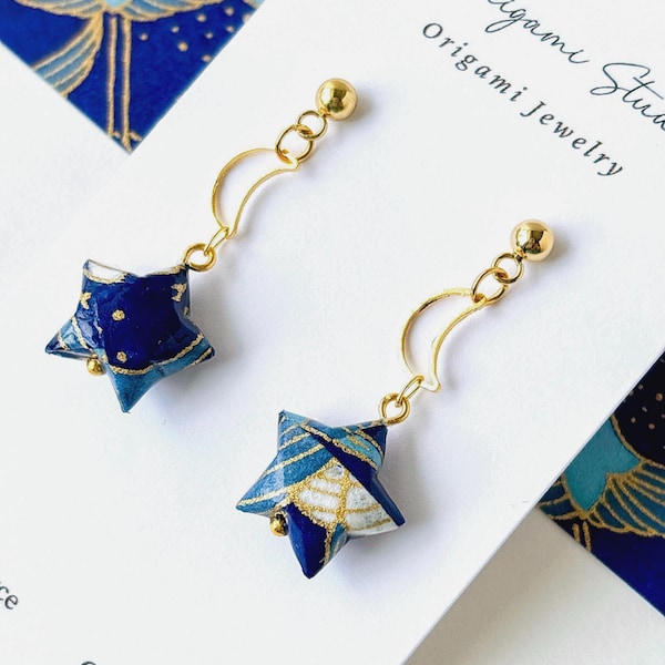 Moon and Star Origami - Etsy