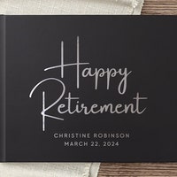 Personalized Retirement Book, Custom Retirement Party Guest Book ...