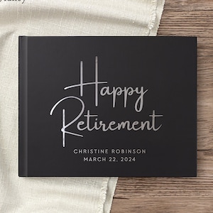 Retirement Guest Book Happy Retirement Gift Idea for Leaving Party ...