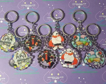 Sonic Tails Knuckles VMU Glitter Keychain SEGAMew Fox Hedgehog | Etsy