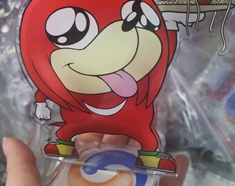 Sonic Tails Knuckles VMU Glitter Keychain SEGAMew Fox Hedgehog | Etsy