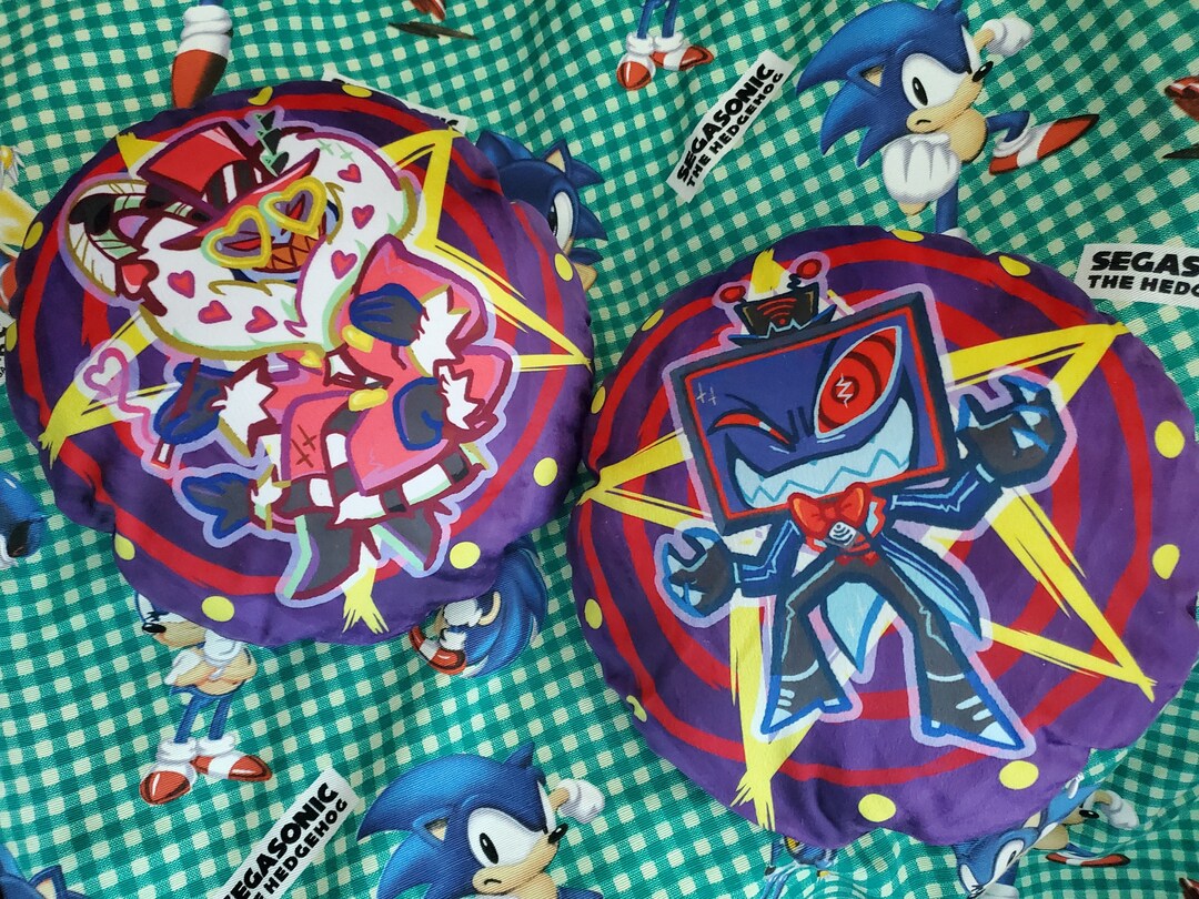 Valentino Val Vox Voxtech Demon Helluva Boss Happy Hotel Plush Pillow ...