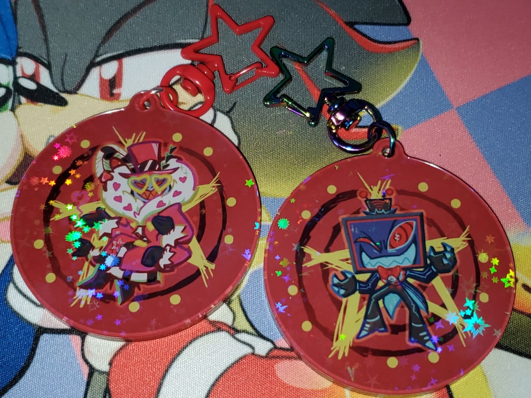 Vox Val Valentino Helluva Boss Hazbin Hotel Acrylic Holo Holographic ...