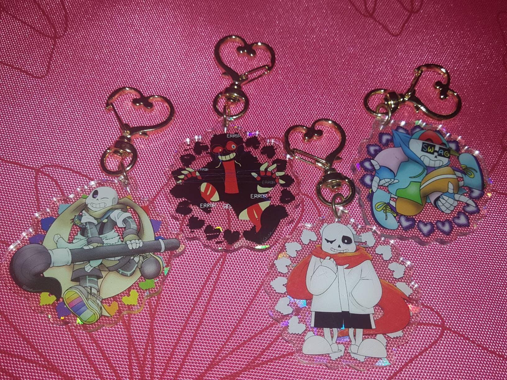 2 Aftertale Geno Error Fresh Ink Sans Holographic Holo - Etsy