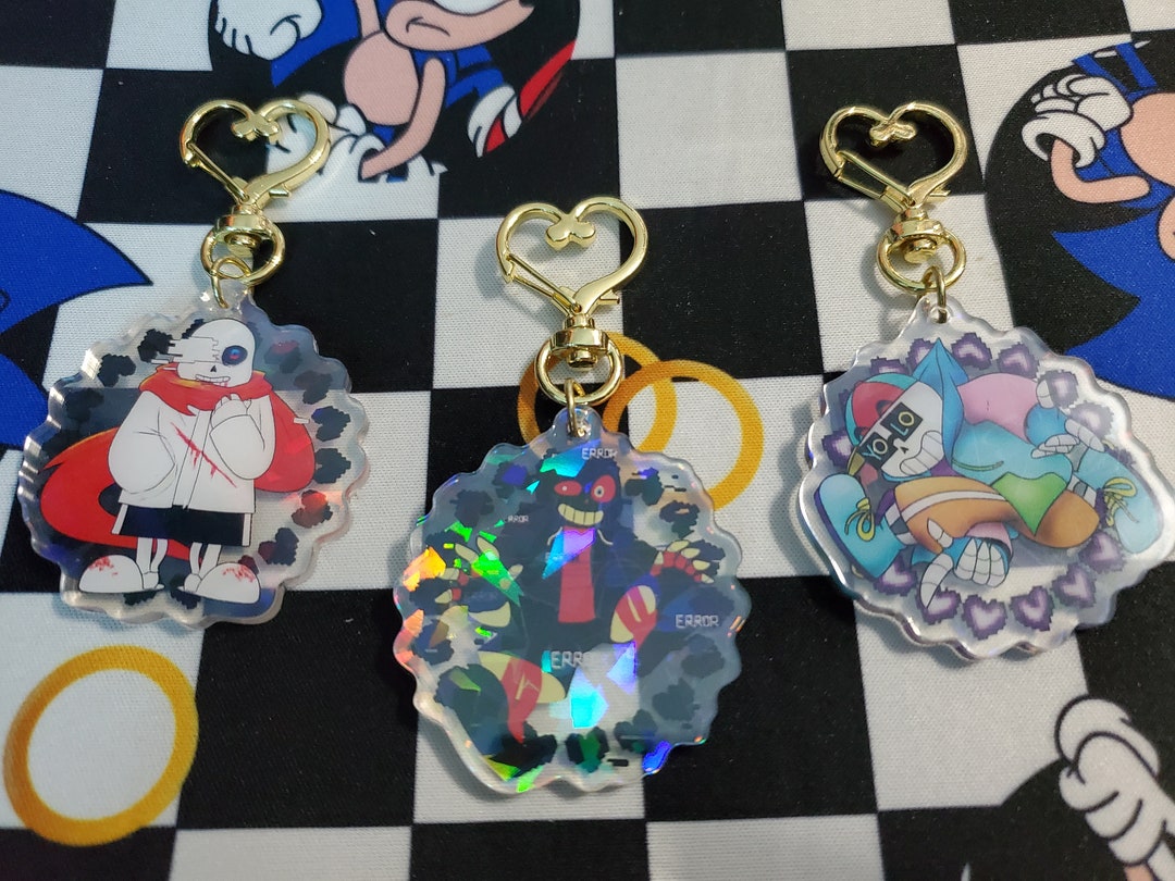 2" Aftertale Geno Error Fresh Ink Sans Holographic Holo Undertale AU ...