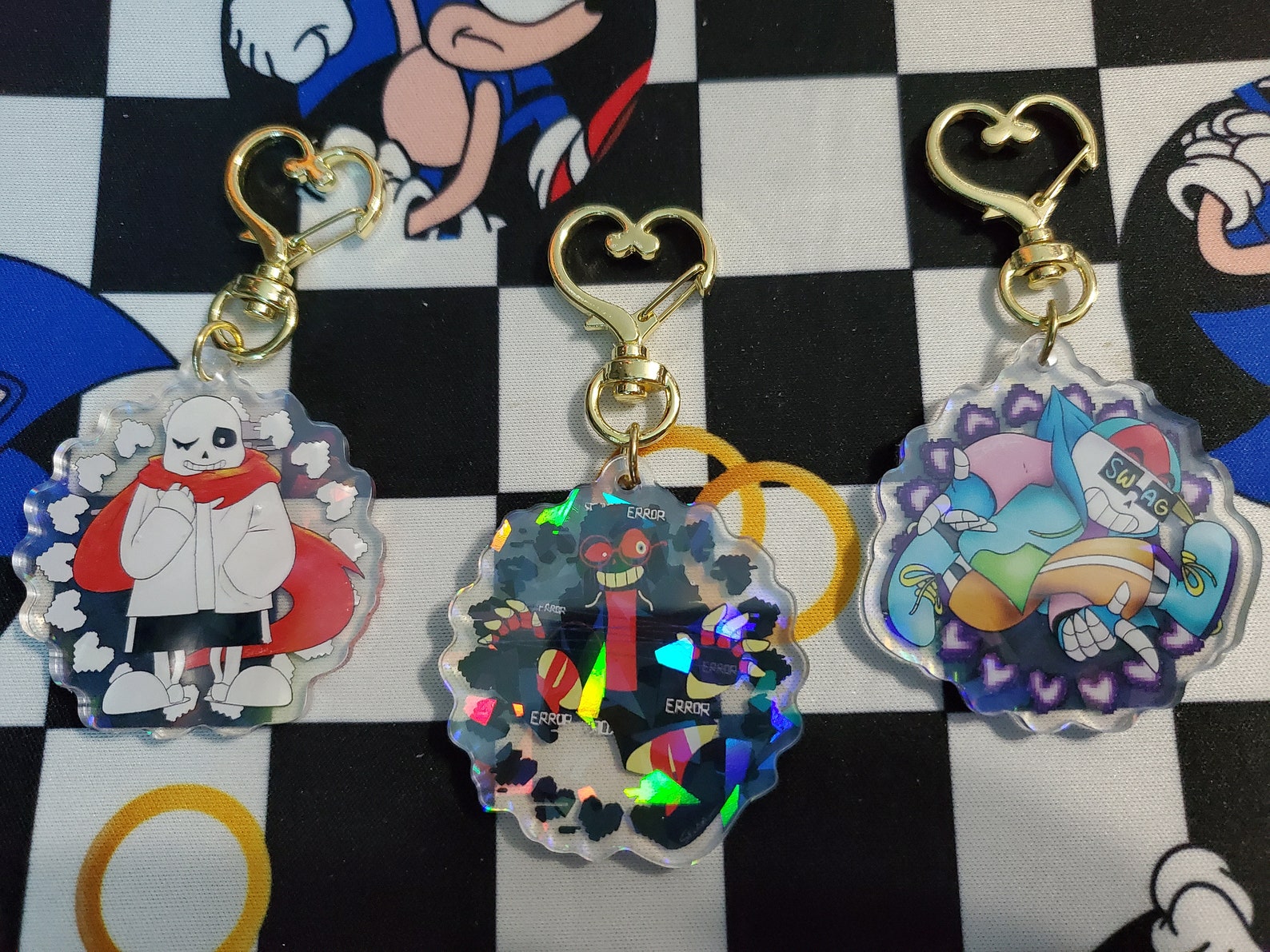 2 Aftertale Geno Error Fresh Ink Sans Holographic Holo Undertale AU ...