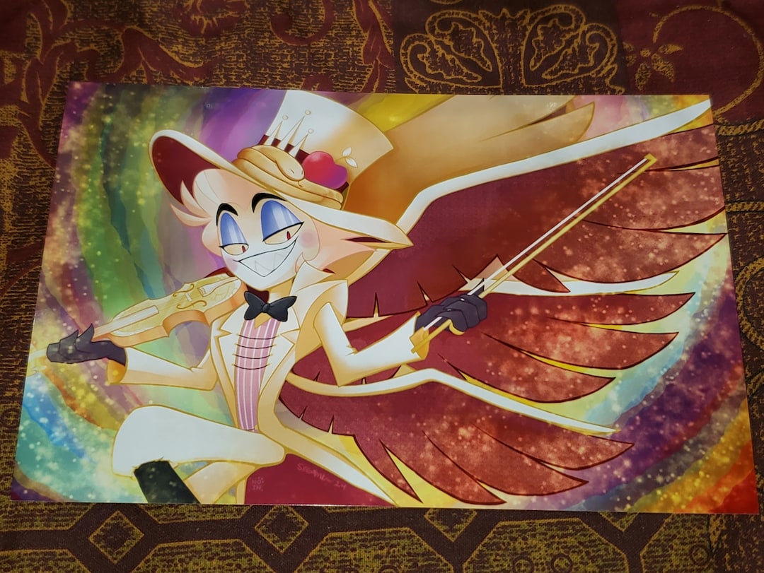 Lucifer Morningstar 6x4" Gloss Print Hazbin Hotel Helluva Boss ...