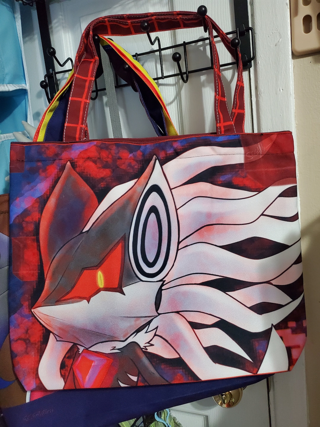 Infinite Sonic Forces Zero the Jackal Zipper Tote Bag Hedgehog Cute ...