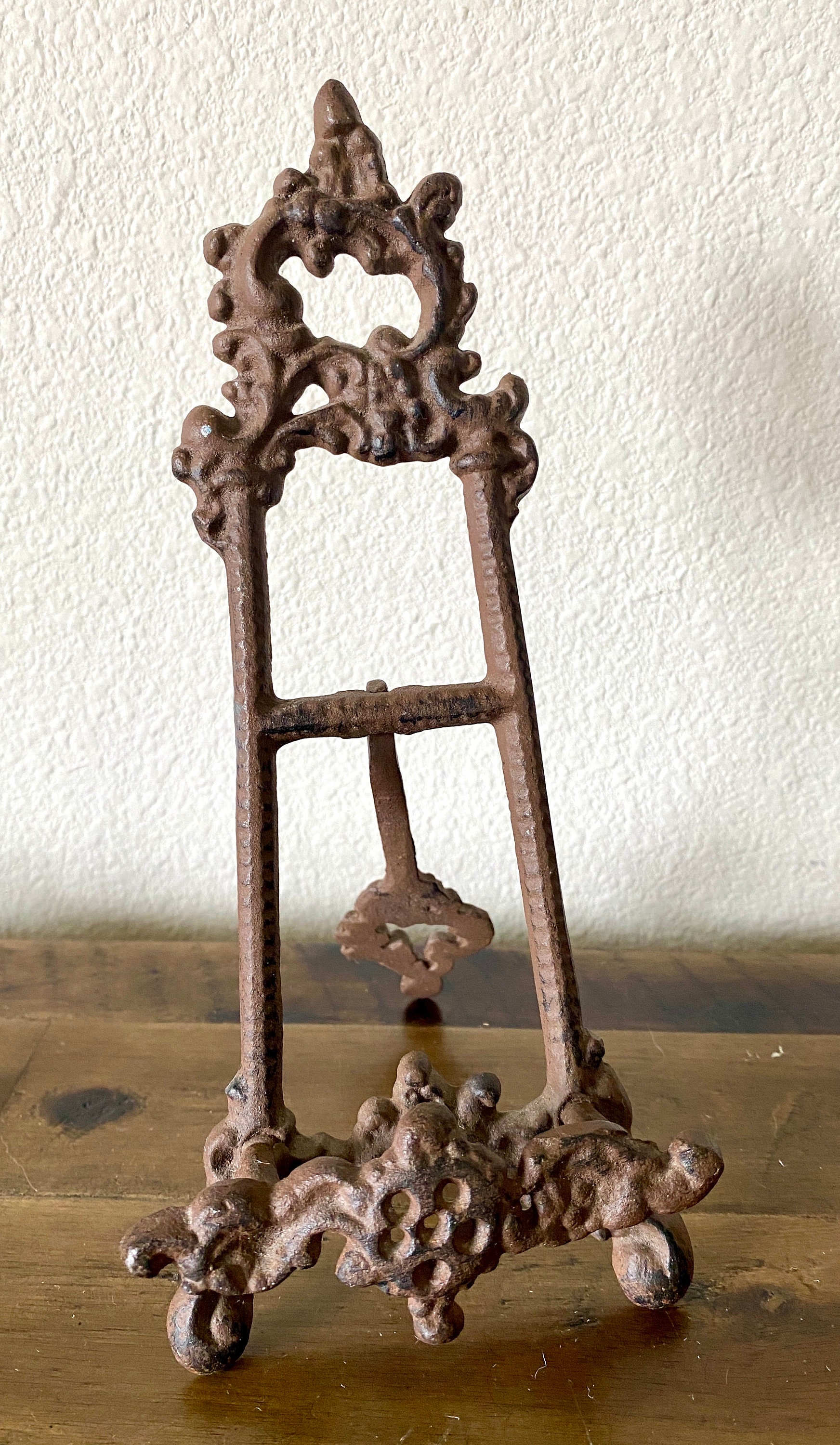 Vintage Cast Iron Metal Tabletop Easel - Etsy