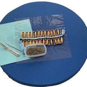 Bobbin Lace Making Starter Kit | 23 Inch Circular Board 2 Inches Thick ...