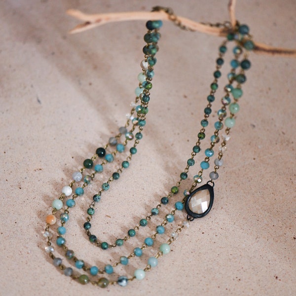 Multi Layer Necklace - Etsy