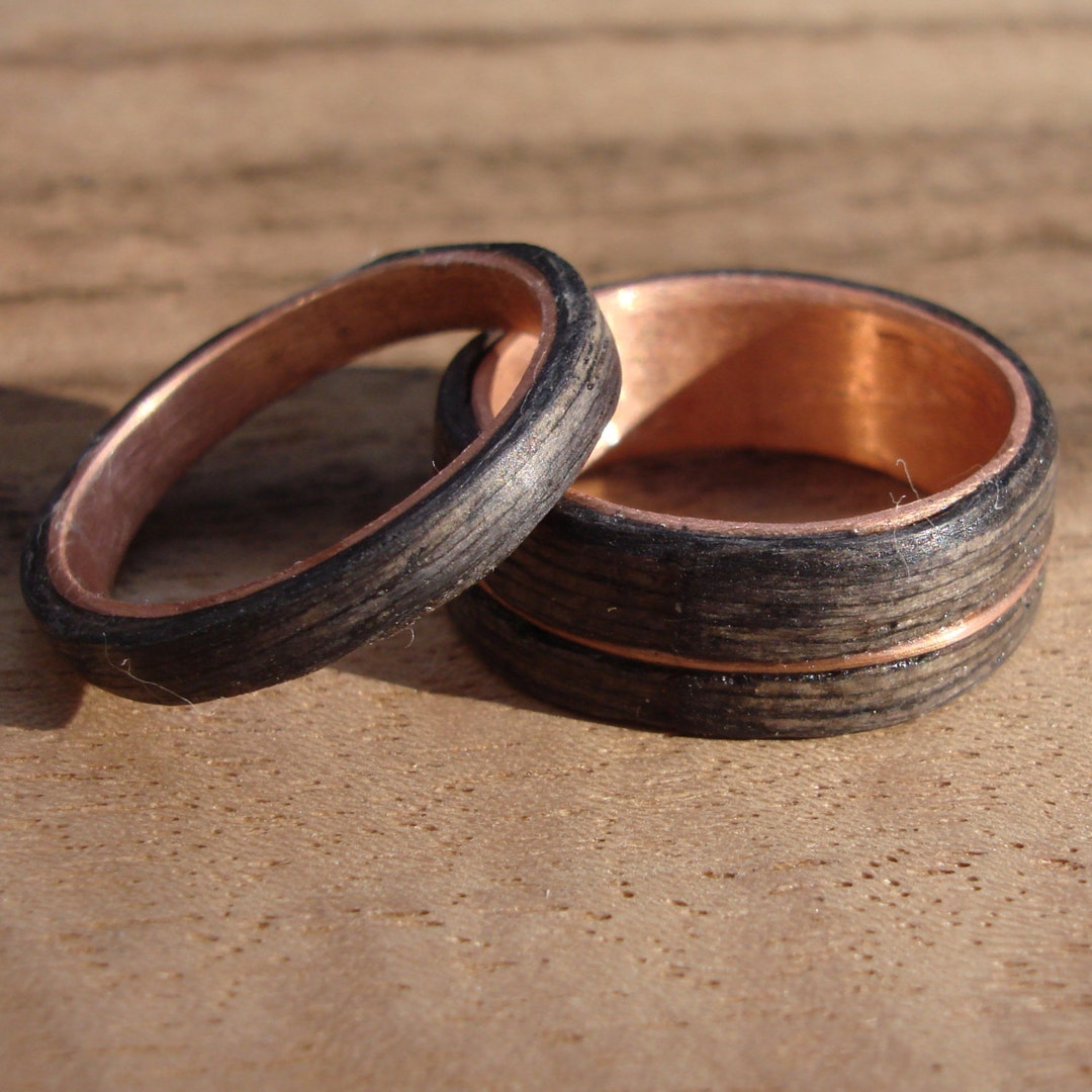 Unique Partner Rings "made of One Piece of Wood" - Etsy