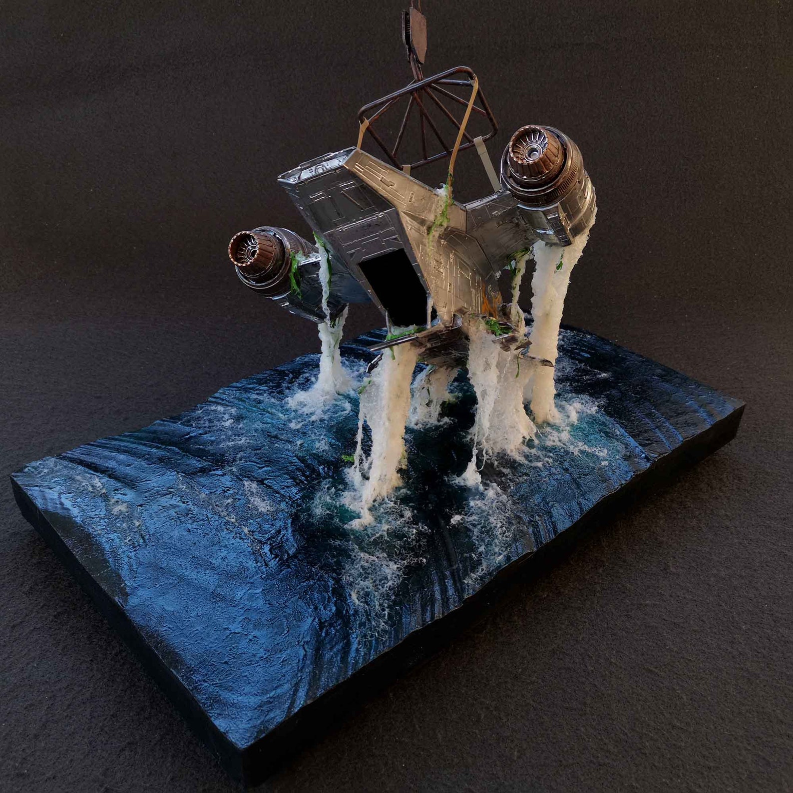 Diorama Razor Crest Mandalorian. Star Wars. - Etsy