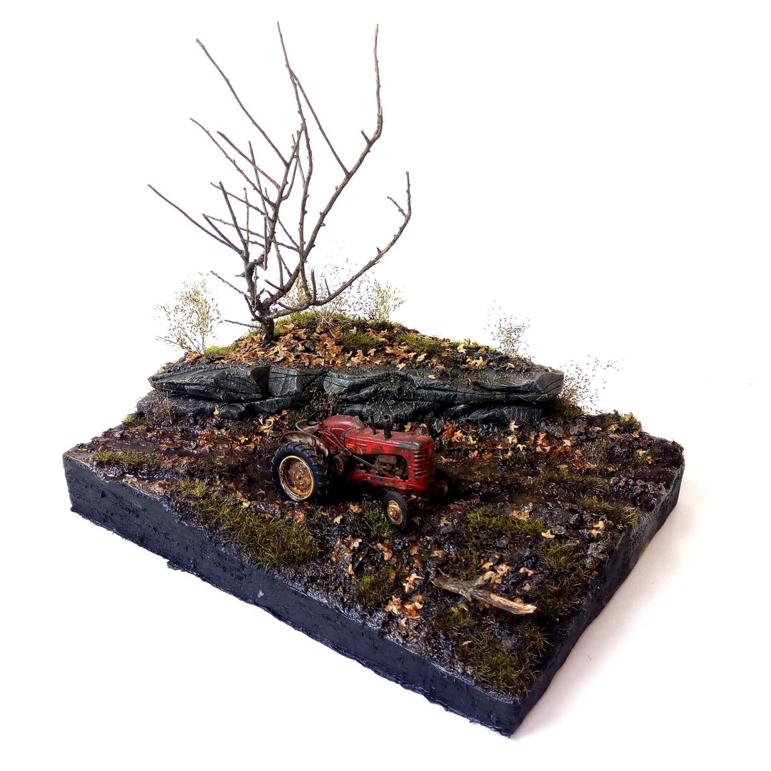 Massey Harris 30K Tractor Diorama, 1949. Scale 1/43. - Etsy