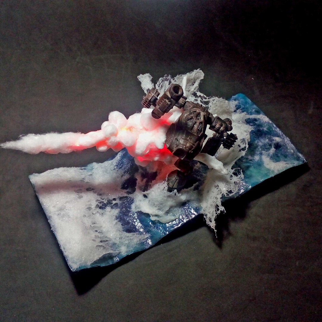 Explosion Robot Diorama. - Etsy