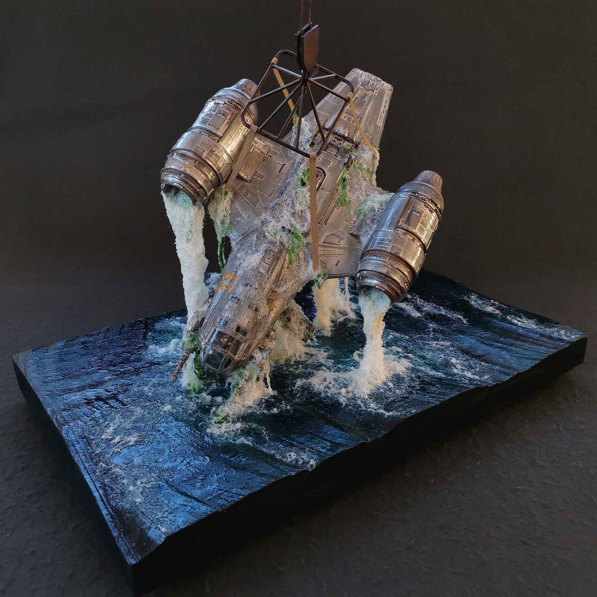 Diorama Razor Crest Mandalorian. Star Wars. - Etsy