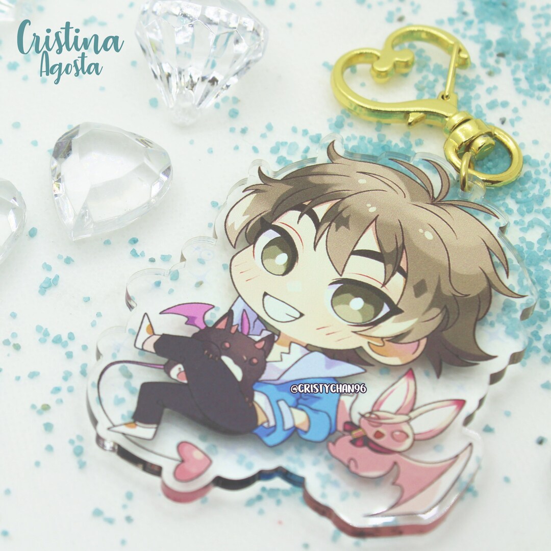 Chibi Keychain Eiden Nu:carnival Fan Merch - Etsy