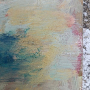 French Oil on Artists Board, Oil on Board, Farmscape, Impressionism ...