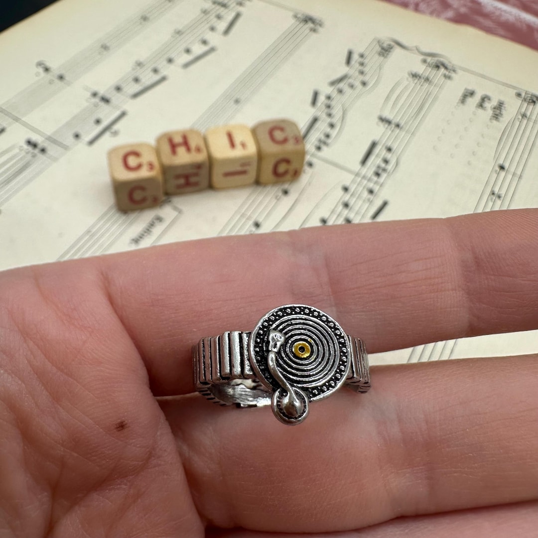 Unique Record Player Ring Adjustable - Etsy