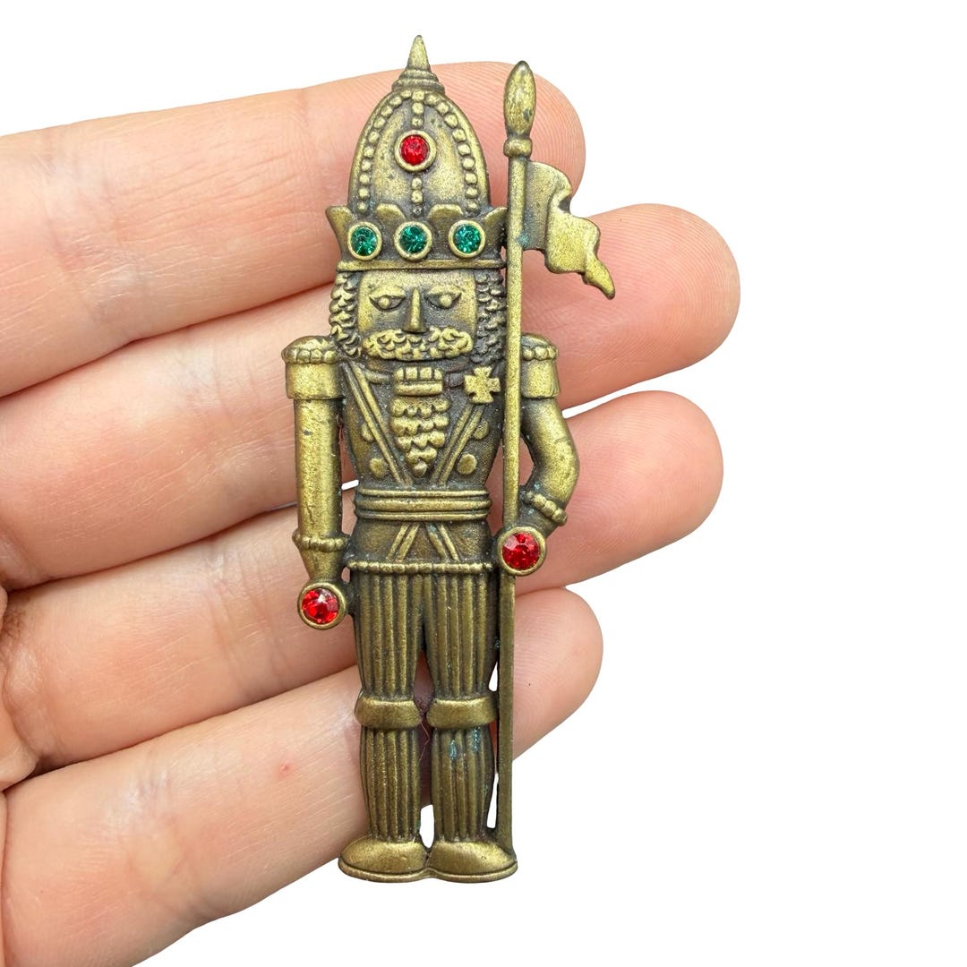 Vintage Nutcracker Brooch Soldier Pin - Etsy