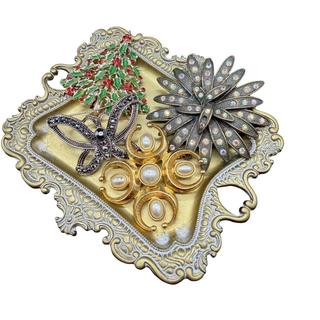 Vintage Brooch Lot, Imperfect Jewelry for Crafting - Etsy