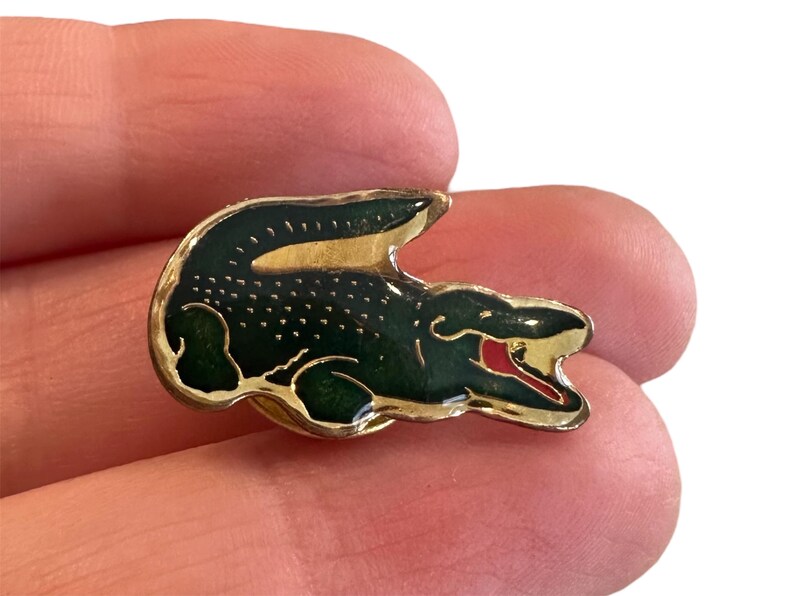 Vintage LACOSTE Crocodile Logo Lapel Pin Enamel Pin Pinback Hat Pin 80s ...