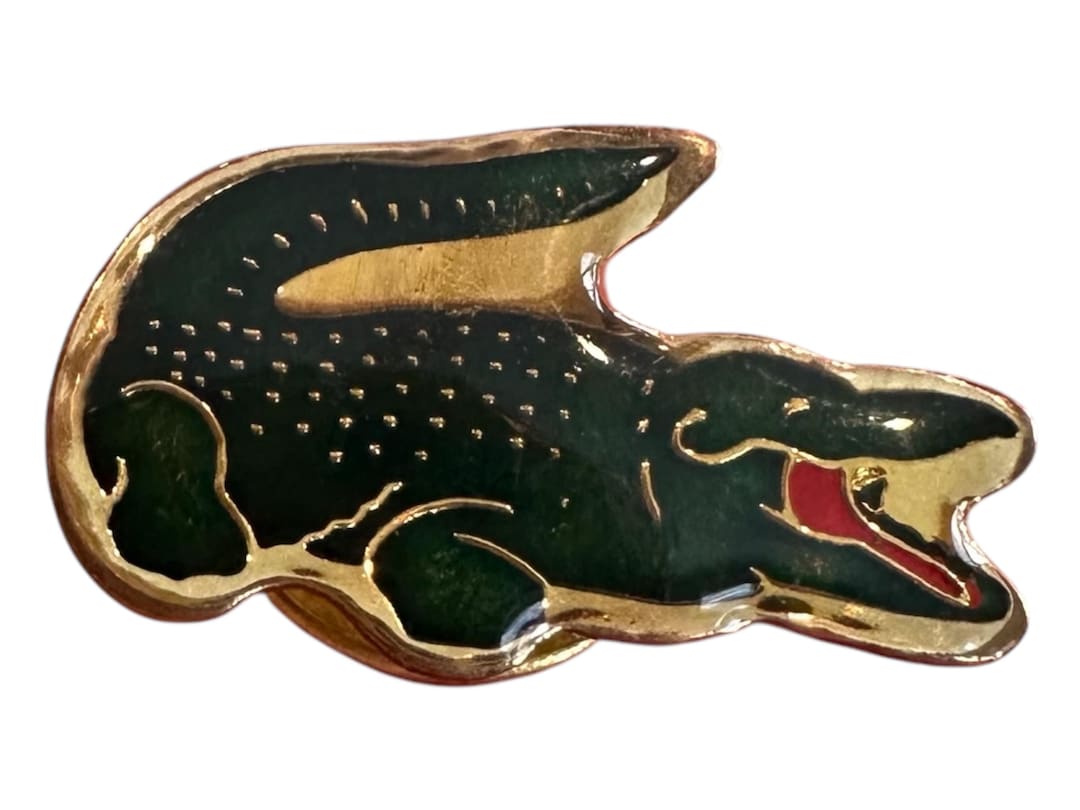 Vintage LACOSTE Crocodile Logo Lapel Pin Enamel Pin Pinback Hat Pin 80s ...