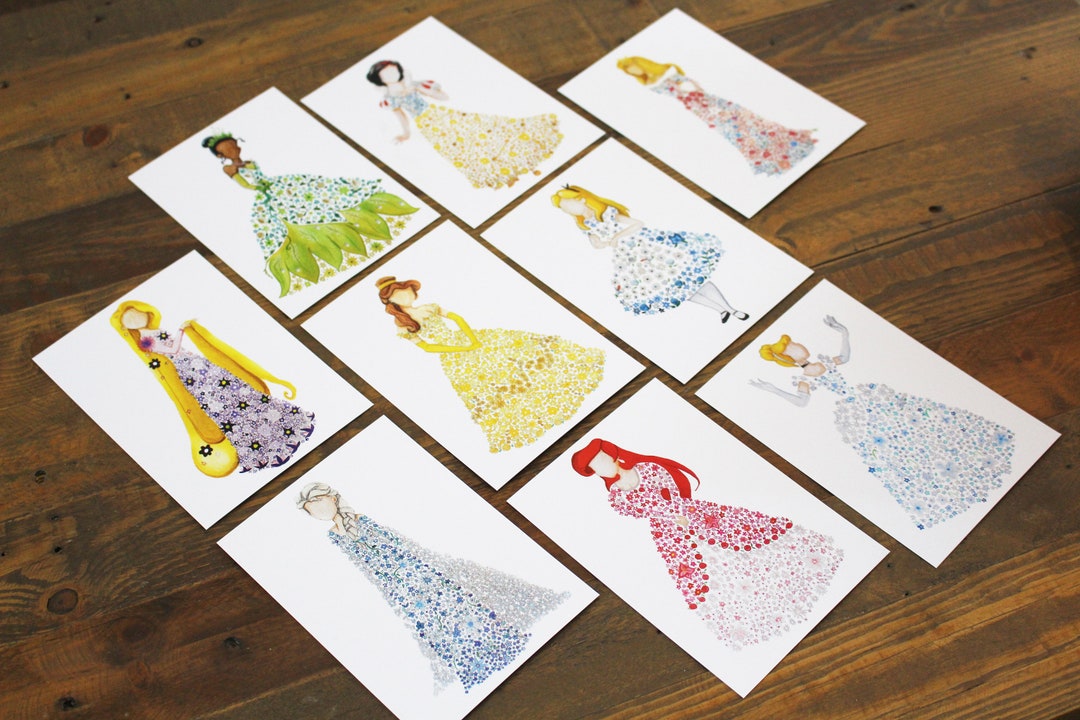 Princess Postcards - Etsy