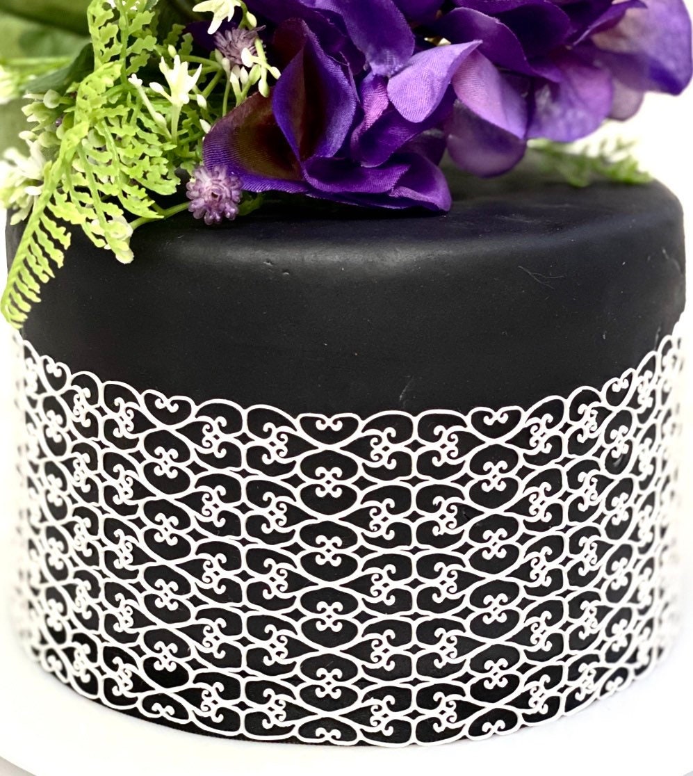 2 Edible Sugar Lace Edible Lace Edible Cake Lace Edible - Etsy