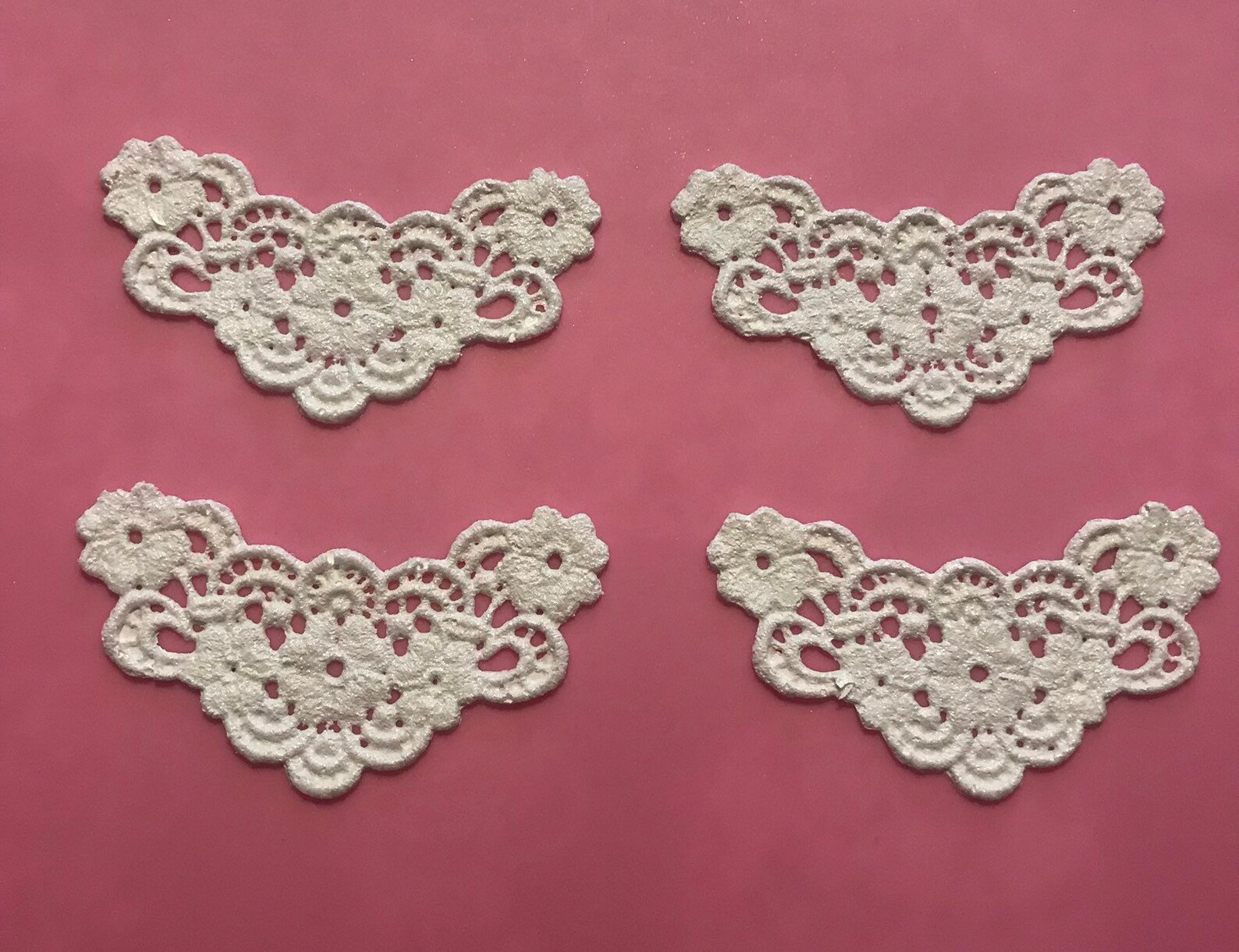 8x Ready to Use: Edible Sugar Lace Applique Edible Lace - Etsy