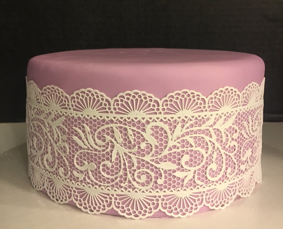 2 X Edible Lace Sugar Lace Cake Lace - Etsy
