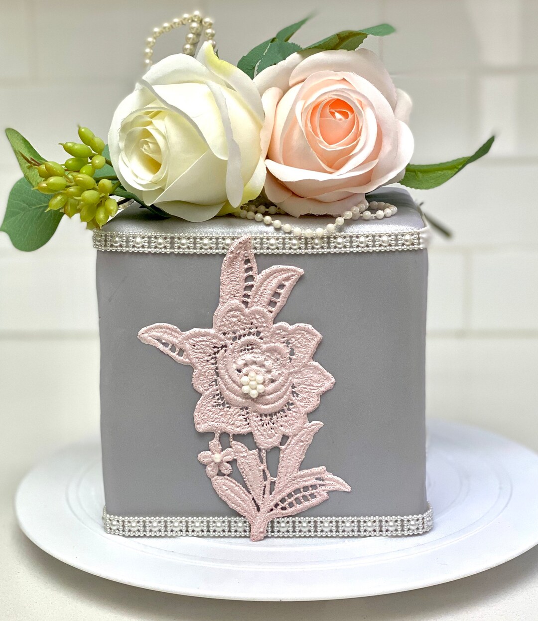 2x Edible Lace, Sugar Lace, Cake Lace, Lace Appliqué - Etsy