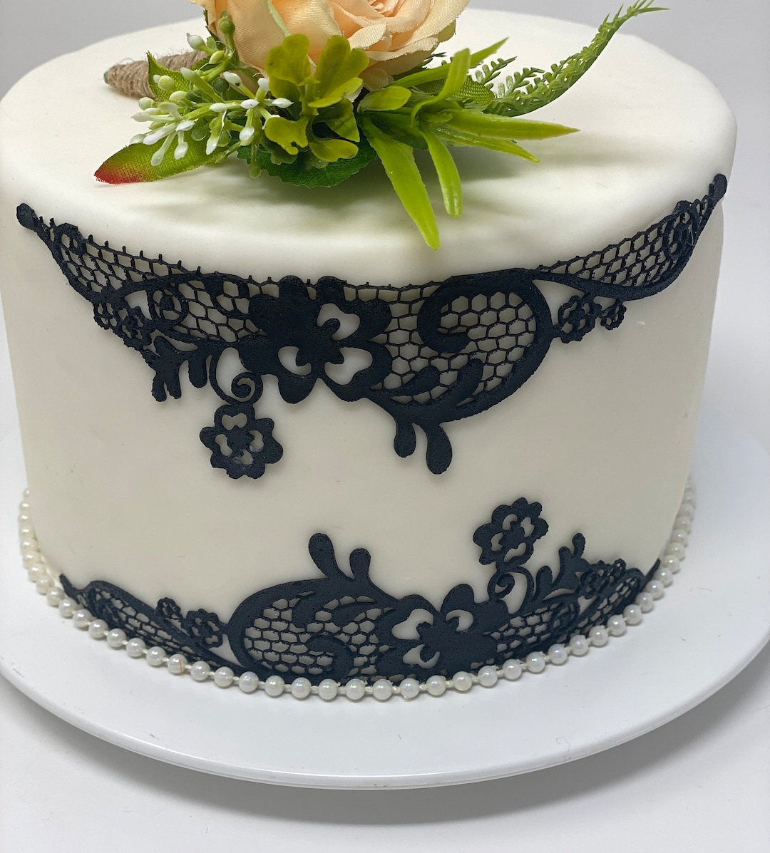 4x Edible Sugar Lace, Edible Lace, Sugar Lace, Cake - Etsy