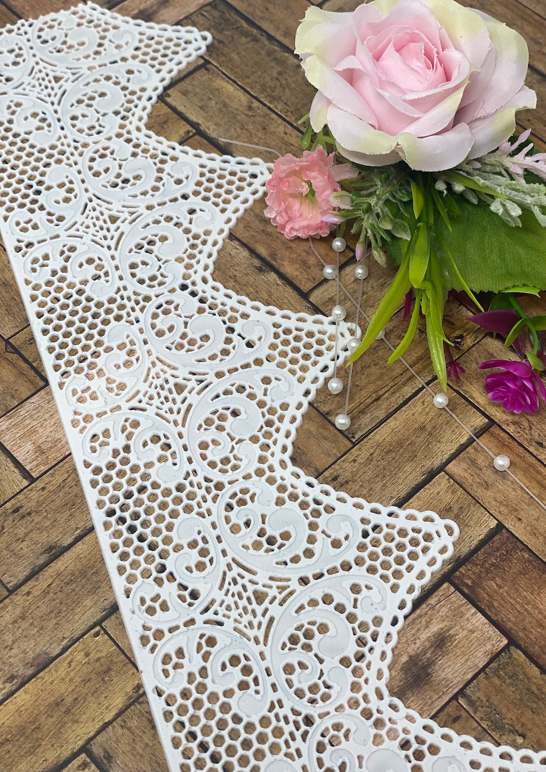 2x Edible Sugar Lace, Edible Cake Lace - Etsy