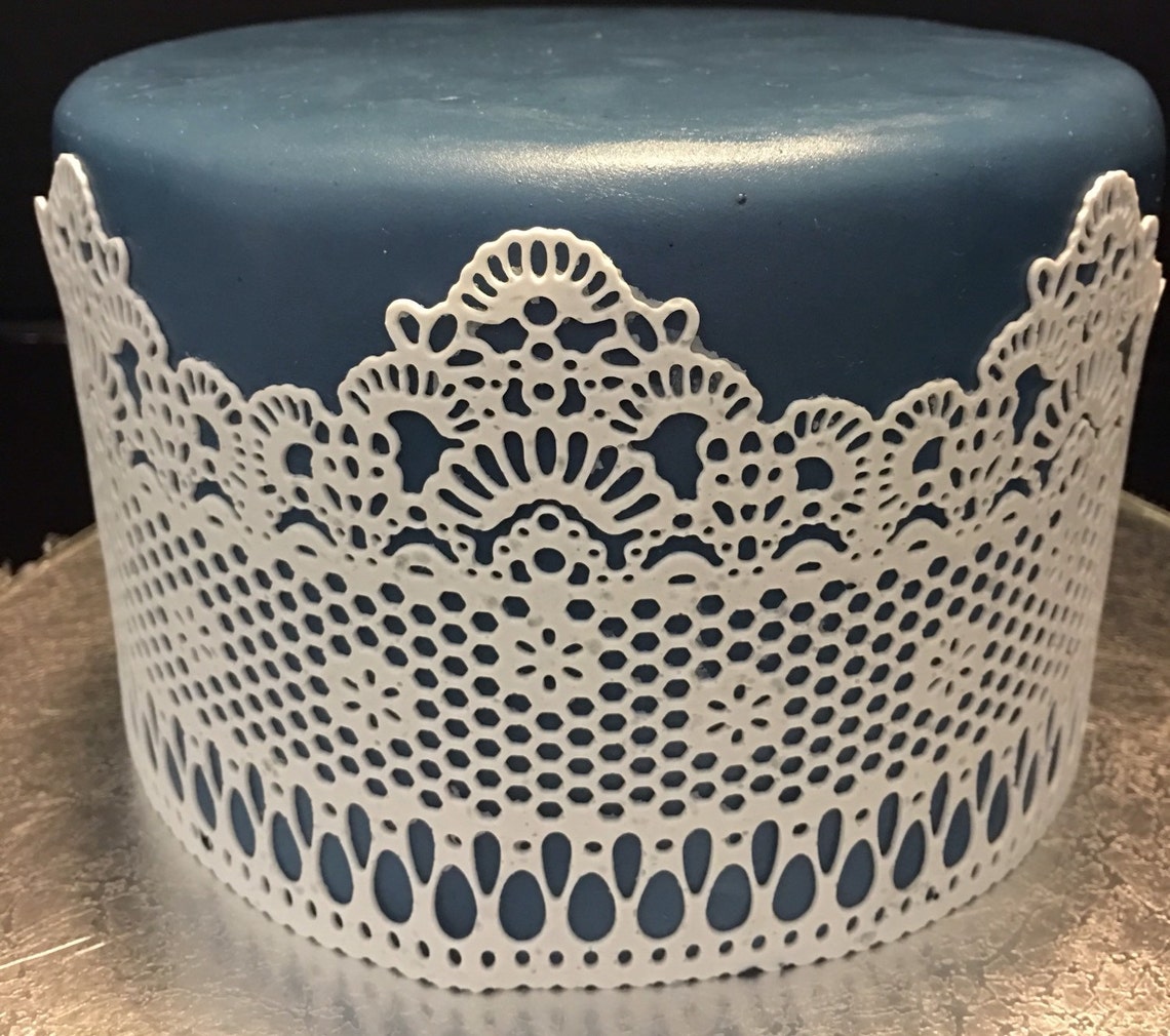 2x Edible Sugar Lace Edible Lace Cake Lace - Etsy