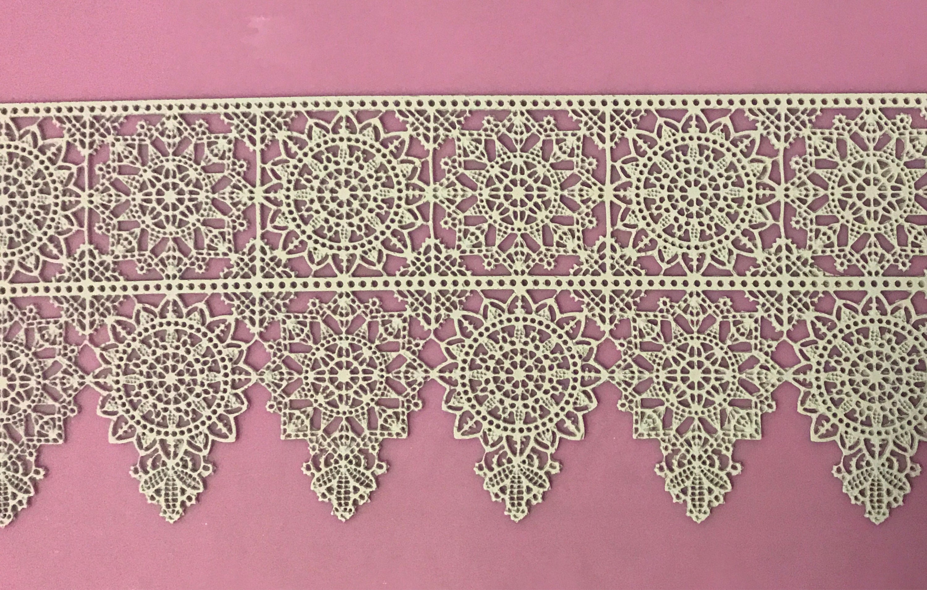 2x Edible Lace Delicate Sugar Lace Cake Lace. Thin lace | Etsy