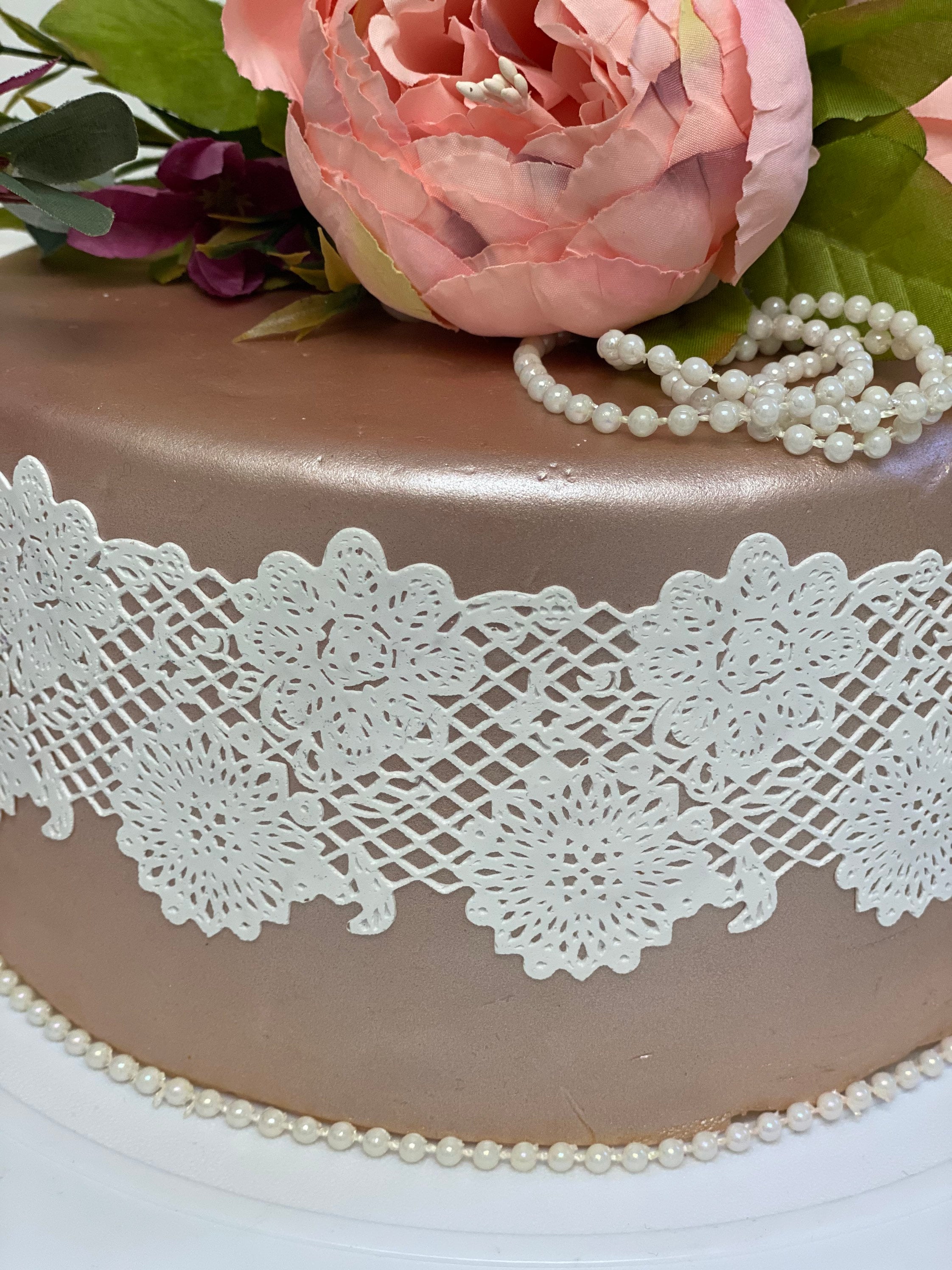 2x Sugar Lace Cake Lace Edible Sugar Lace Edible Lace - Etsy