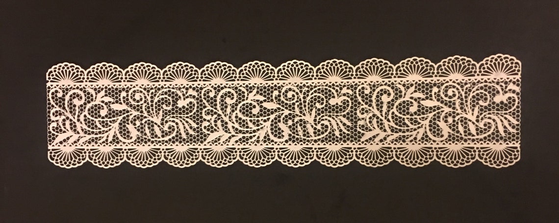 2 X Edible Lace Sugar Lace Cake Lace | Etsy